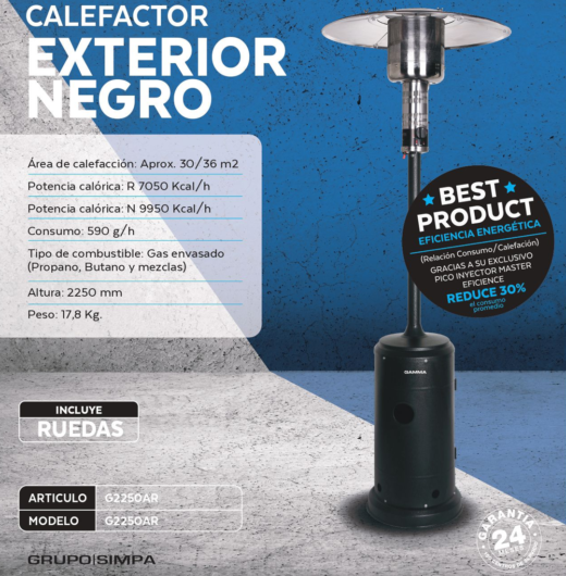 Calefactor Hongo 10000 KCal/H – GAMMA – MAQUITOOLS