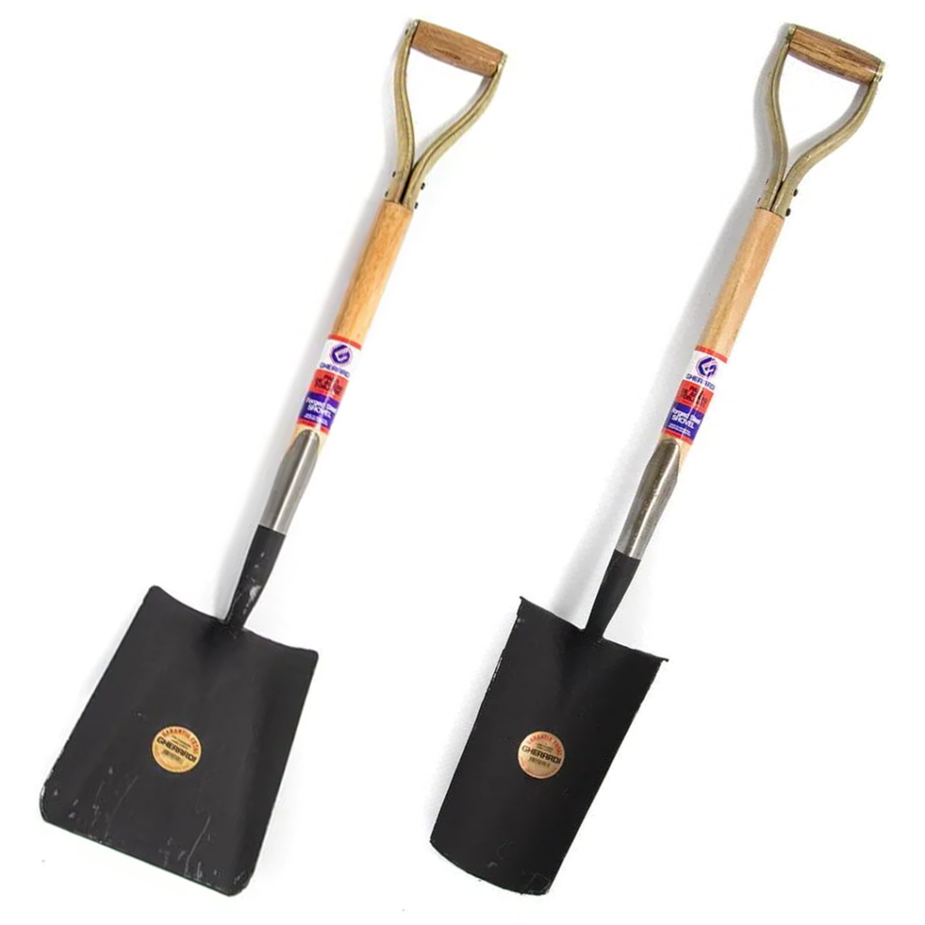 Combo Pala Ancha+Pala Punta Forjada Cabo / Mango de Madera – GHERARDI ...